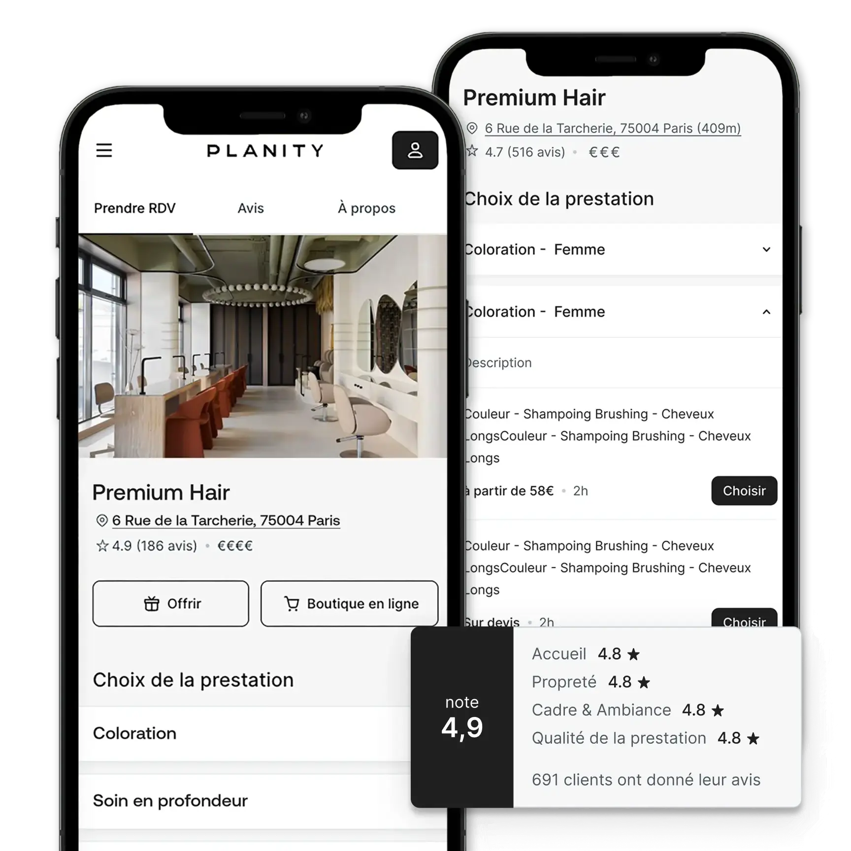Plateforme de Gestion des rendez-vous Beauté Planity Pro